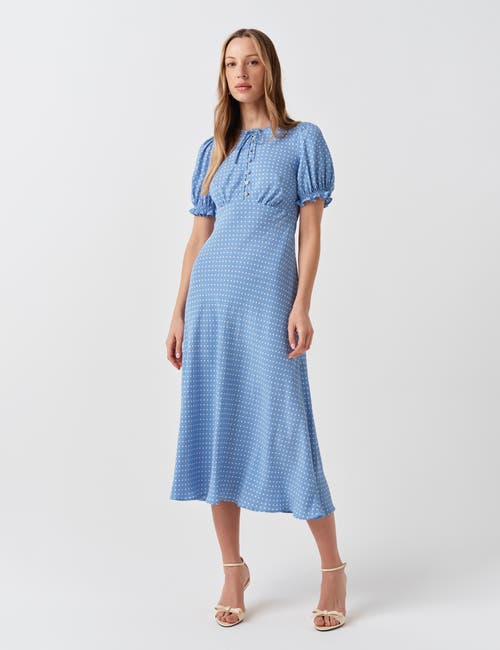 GHOST LONDON Ghost London Clarissa Tie Front Midi Dress